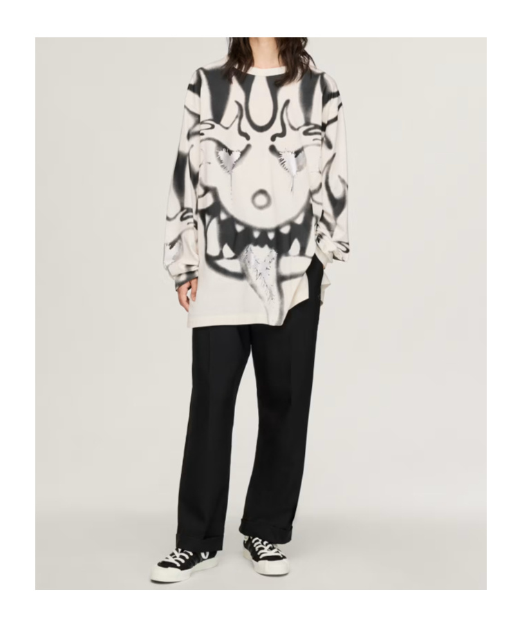 Y3 Chito graphic long sleeve tee